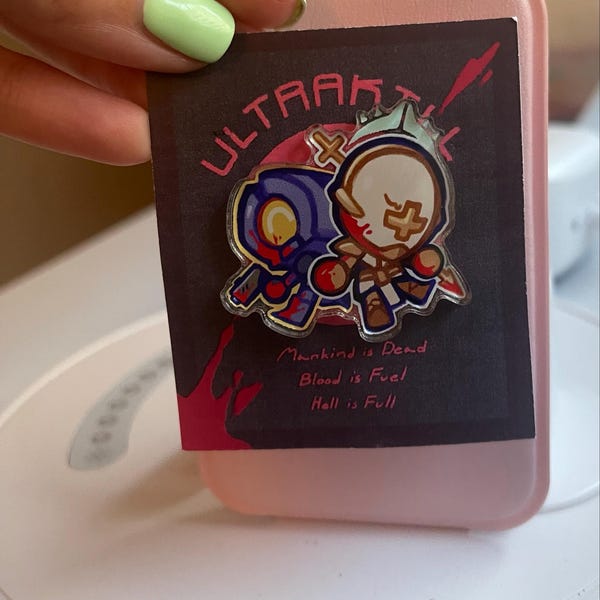 ULTRAKILL V1 and Gabriel Acrylic Pin, Ultrakill Charm, Backpack Decor ...