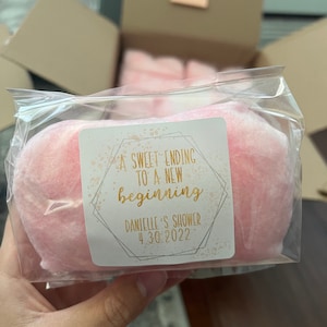 50 Small Cotton Candy Party Favors With Custom Labels - Etsy