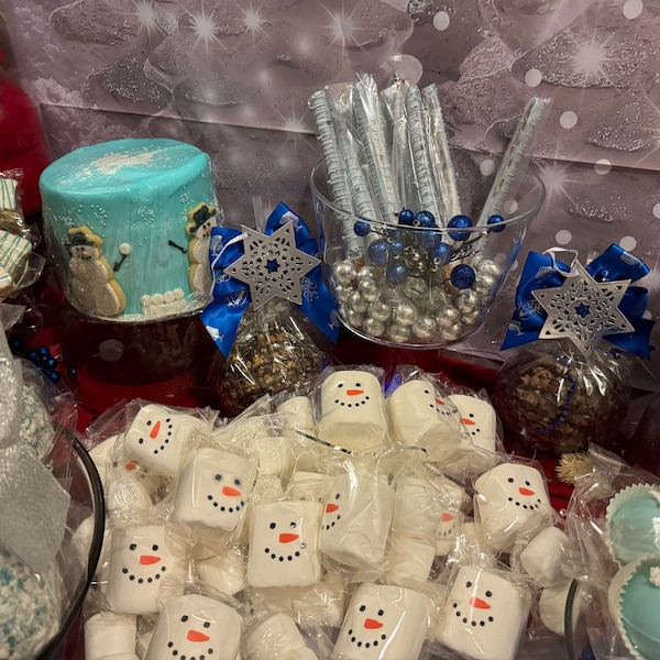 Christmas Tree Marshmallows. Hot Chocolate Toppers. Vanilla ...