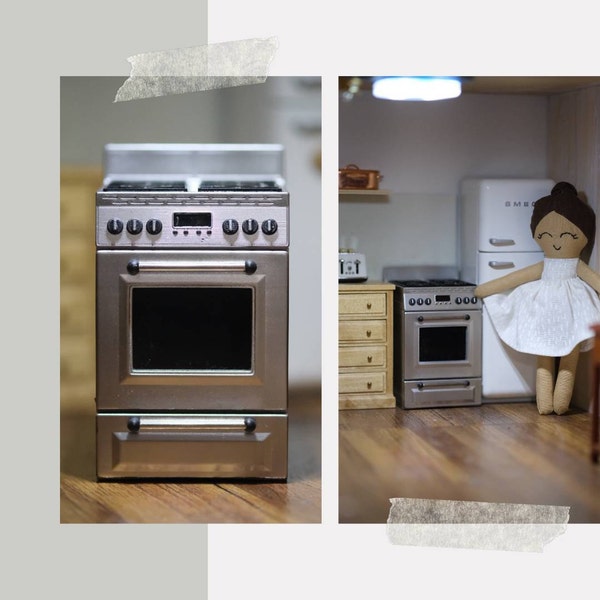 3D Print STL File - Smeg Dollhouse Fridge - Model Kitchen - 1:12 Scale ...