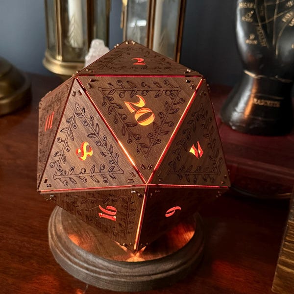 Dnd Dice Light: D20 D12 D10 D8 D6 D4, Dungeons and Dragons Decor ...