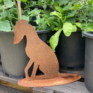Rusty Metal Greyhound/whippet/lurcher Gift, Greyhound/whippet Outdoor ...