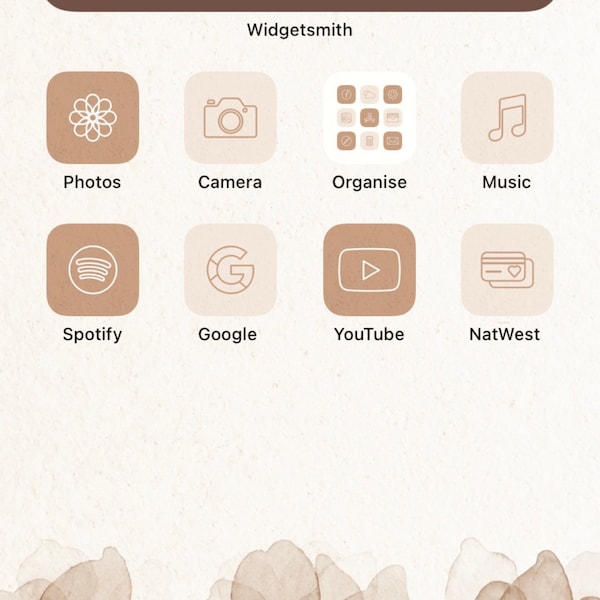 Neutral Palette App Icons, Ios Icons Aesthetic, Boho Ios Icons, Cream ...