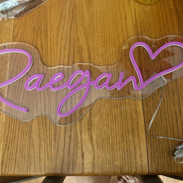 Custom Neon Name Signs for Kids' Bedrooms/nurseries, Light up Name ...