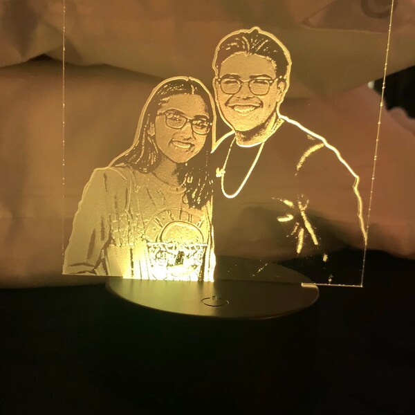 Personalized LED Lamp With Your Photo. Custom Christmas Gift. - Etsy