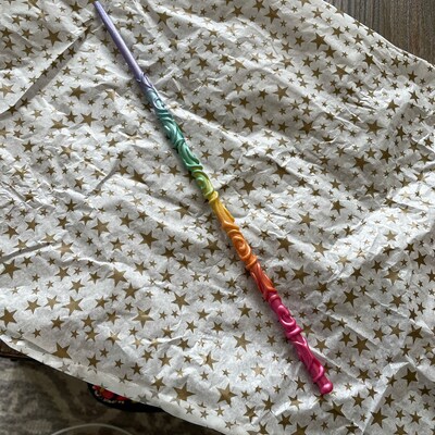 Witch Fairy Wands Wand Crystal Black and Pastel Magic Wand - Etsy Norway