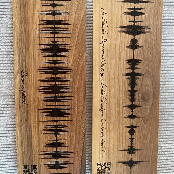 Soundwave Art, Extra Large Wall Art, Voice Recording Gift on Wood - Etsy