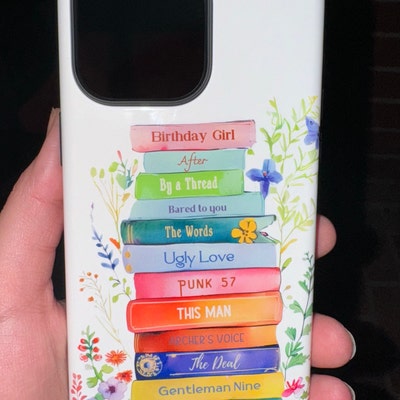 Personalized Favorite Book Phone Case, Custom Bookshelf Dark Academia ...