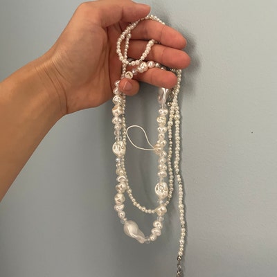 Baroque Pearl Phone Straps Baroque Pearl Phone Charms Cute Phone Charms ...