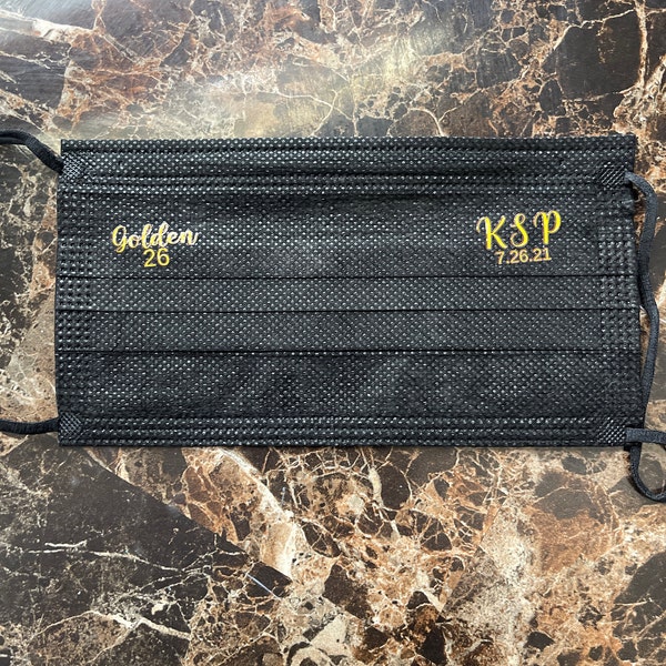 Disposable Face Mask// Adult Masks// Custom// Personalize Mask ...