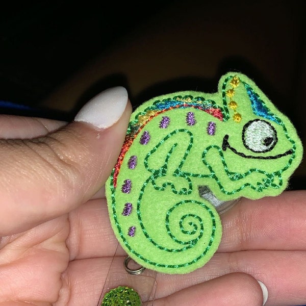 Chameleon Badge Reel - Gecko Badge Reel - Lizard Badge Reel - Reptile ...