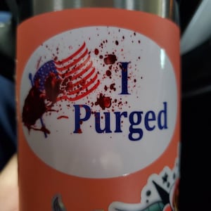 I Purged Horror Sticker Decal - Etsy