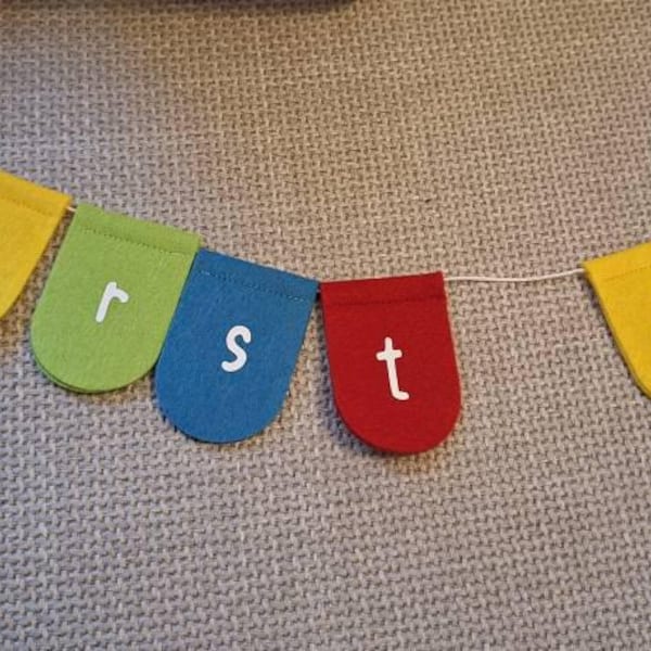 Mini Valentines Flag Decorations, Mini Felt Flag Decorations, Cute ...