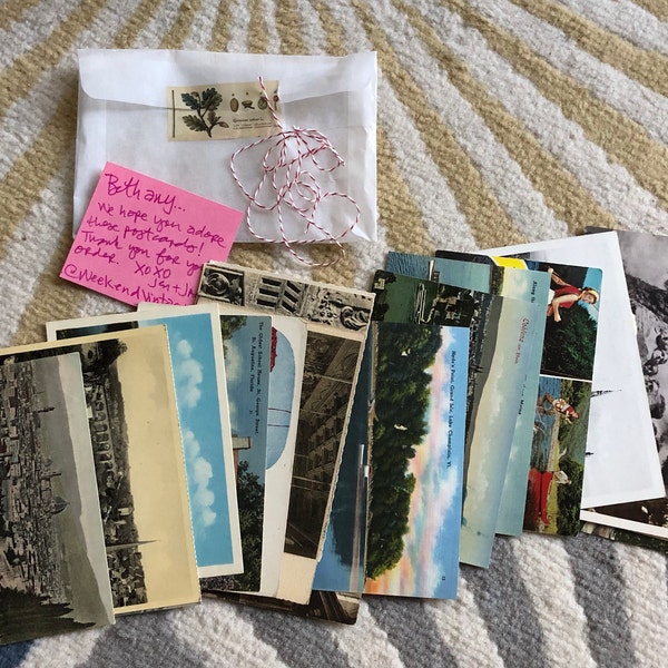 20 Unused, Blank Vintage Postcards From 1900s to 1960s — Perfect for ...