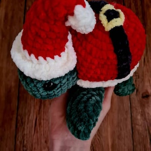 Santa Christmas Turtle Pattern Crochet PDF Download Beginner - Etsy