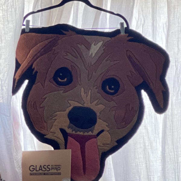 Personalized Pet Portrait Tufted Rug Handmade Dog Rug Custom Dog ...