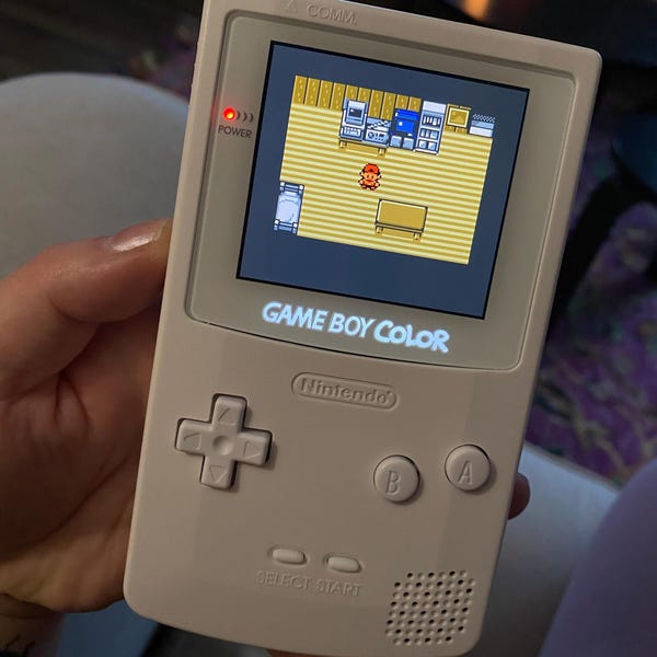 Custom BACKLIT Nintendo Gameboy Color Princess PEACH and Free Game With ...