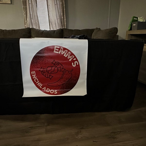Custom Vinyl Table Runner, Easily Wipeable Vinyl for Spills, Perfect ...