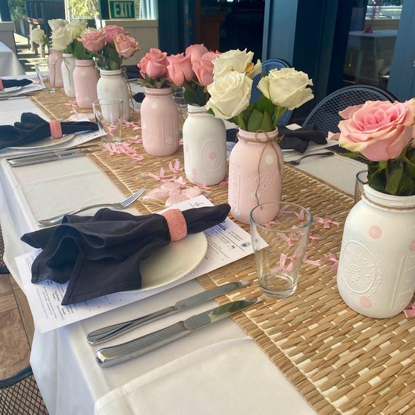 Minnie Mouse Mason Jar, Minnie Mouse Centerpiece, Minnie Mouse Party ...