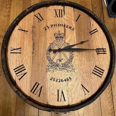 Wine Barrel Clock - Etsy