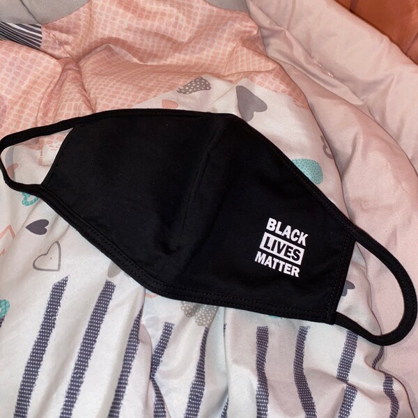 BLM Reusable Cloth Face Mask Covering, Black Lives Matter Slogan Logo 2 ...