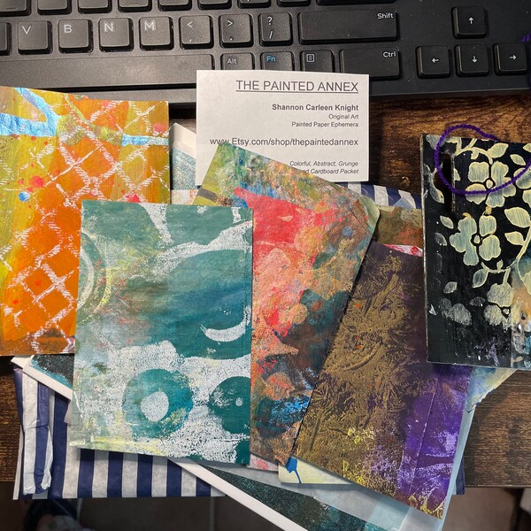 Hand Painted Magnets-abstract & Funky Art Magnet-randomly Selected ...