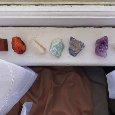 7 CHAKRAS Raw Crystals Beginner Crystal Set, Chakra Stones Chakra ...