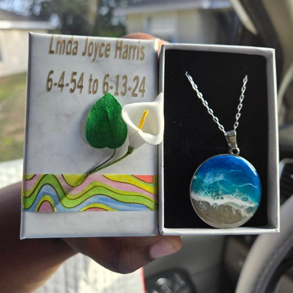 Beach Sand Teardrop Necklace-shards of Color-ocean Beach Sand Jewelry ...