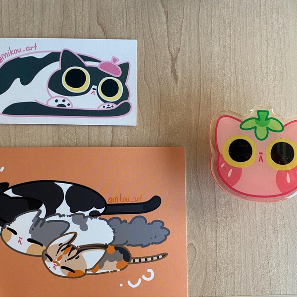 Sticker Sheet | Spooky Ghost Cat Collage | 5.5x5.5 Inch | Waterproof ...