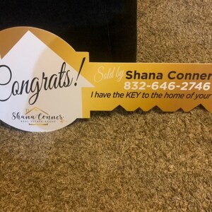 Our Original Custom Cutout Giant Key Real Estate Photo Prop | Etsy