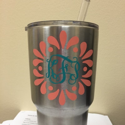 Yeti Monogram Decal Yeti Decal Monogram Decal Yeti Monogram Decal Yeti ...