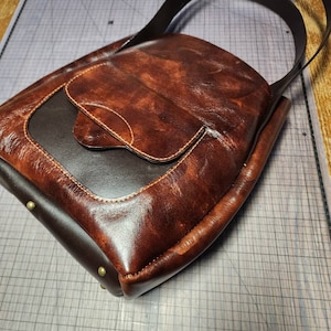 Siberia Leather Hobo Bag Pattern. Shoulder Bag, Crossbody, Shopper ...