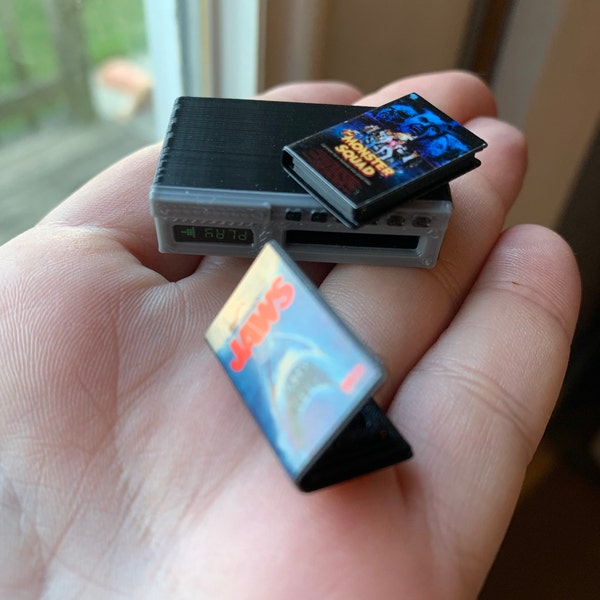 1:12 Scale VCR Video Set, You Pick the Movie Retro 80's 90's Movie ...