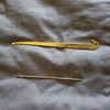Brass Reed/sley Hook, 2 in 1 Tool for Threading Metal Reeds and Heddles ...