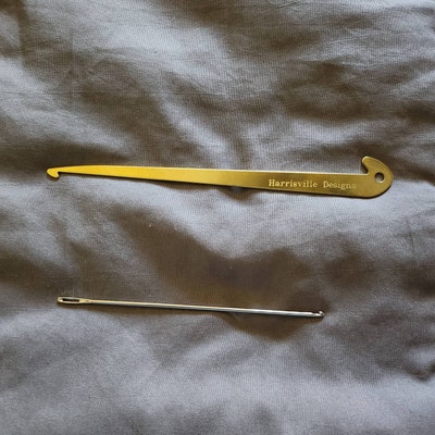 Brass Reed/sley Hook, 2 in 1 Tool for Threading Metal Reeds and Heddles ...