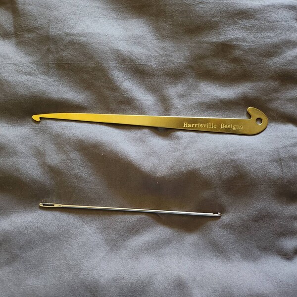 Brass Reed/sley Hook, 2 in 1 Tool for Threading Metal Reeds and Heddles ...
