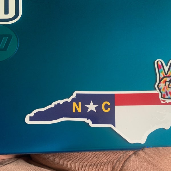 North Carolina Decal - NC State Flag Decal - North Carolina State ...