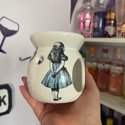 Wax Melt Burner With Alice in Wonderland Design Alice in - Etsy