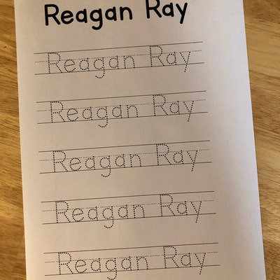 Custom Name Handwriting Practice Personalized Name Handwriting Name ...