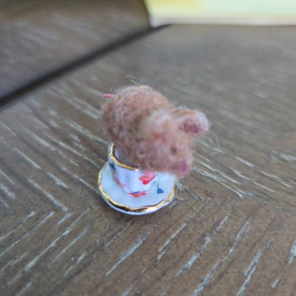 Mini Mole Collectible Gift, Needle Felted Handmade Decoration, Ornament ...