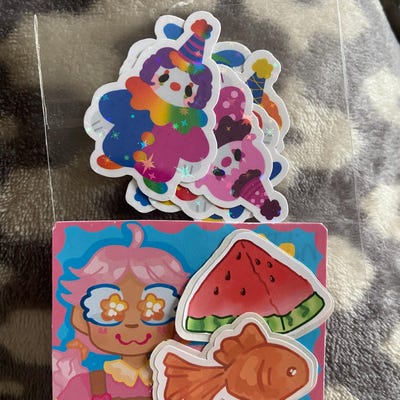 Holographic Clowns Sticker Pack - Etsy