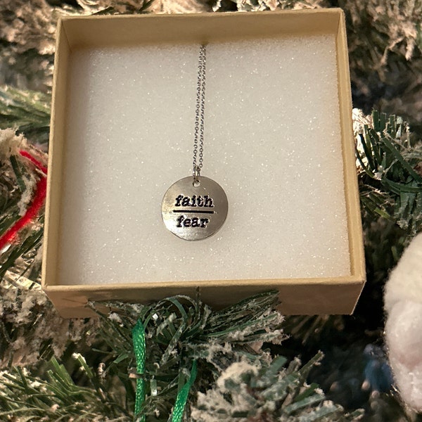 Perfect Love Casts Out Fear Bible Verse Gold Necklace, Christian Gift ...