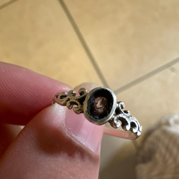 Silver Swirl Ring / Long Scroll Ring / Long Finger Heavy Swirl / Silver ...