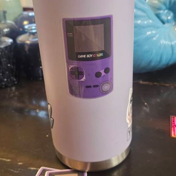Purple Gameboy Sticker - Translucent Sticker - Retro Kids - Nintendo ...