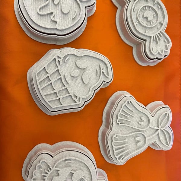 Halloween "wicked Cute" Ghost Cookie Cutter & Stamp Duo, Cute Ghost ...