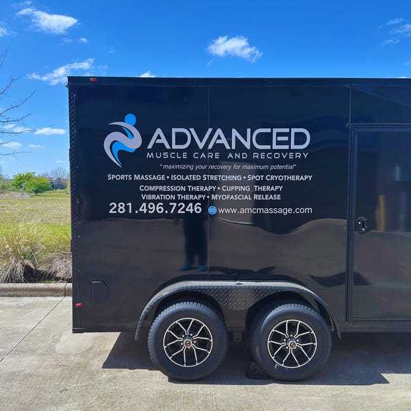 Trailer Vinyl Lettering, Enclosed Trailer Signs, Custom Advertising ...