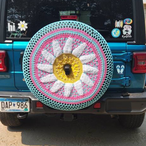 Sophies Garden Crochet Center Console Cover - Etsy