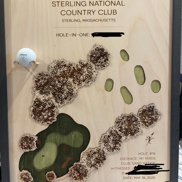Personalized Hole-in-one | Single Golf Hole | Custom Golf Gift | Golf ...