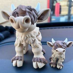 Highland Cow, 3D Printed, Multi Colored Cow - Etsy
