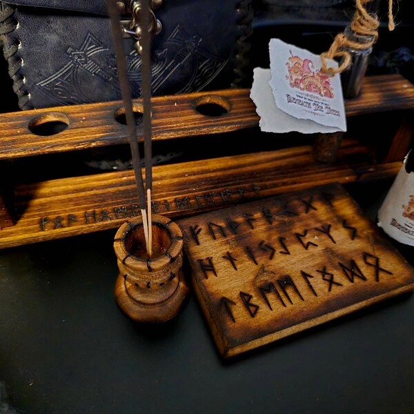 Spirit Summoning | Norse Pagan Incense Sticks X 9 W/ Glass Container ...